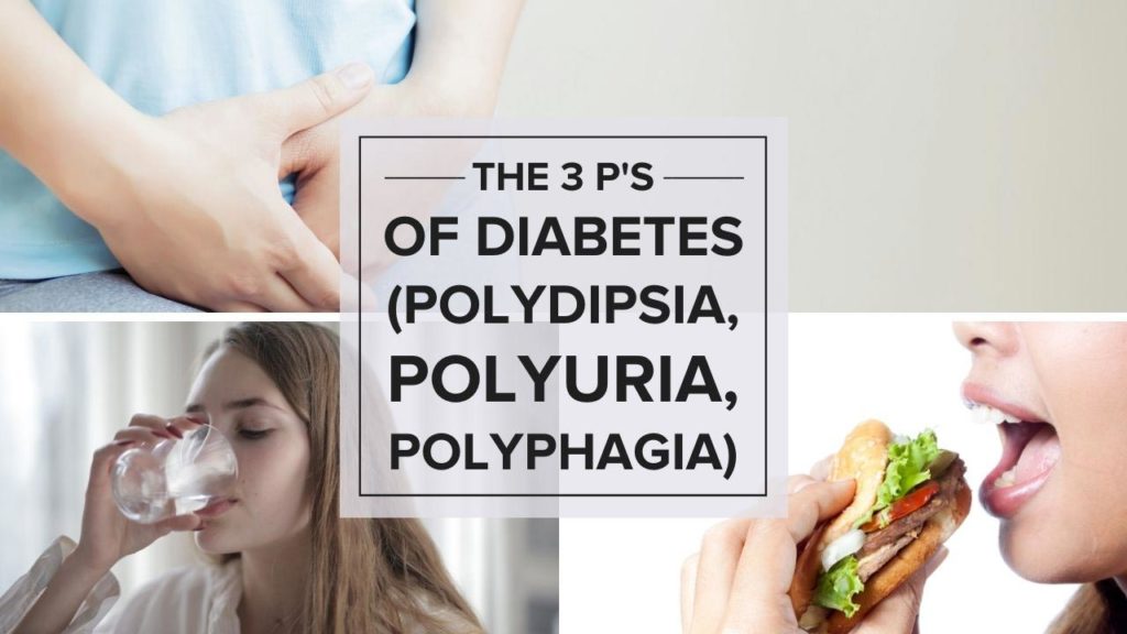 The 3 P's Of Diabetes (Polydipsia, Polyuria, Polyphagia)