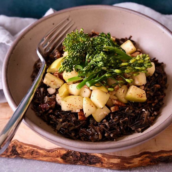 Apple Broccoli Wild Rice | Mastering Diabetes