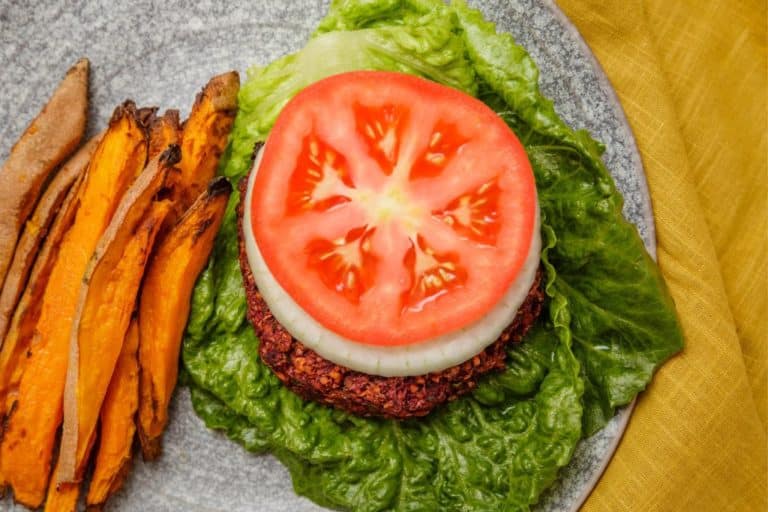 Lentil Burger with Sweet Potato Sticks | Mastering Diabetes