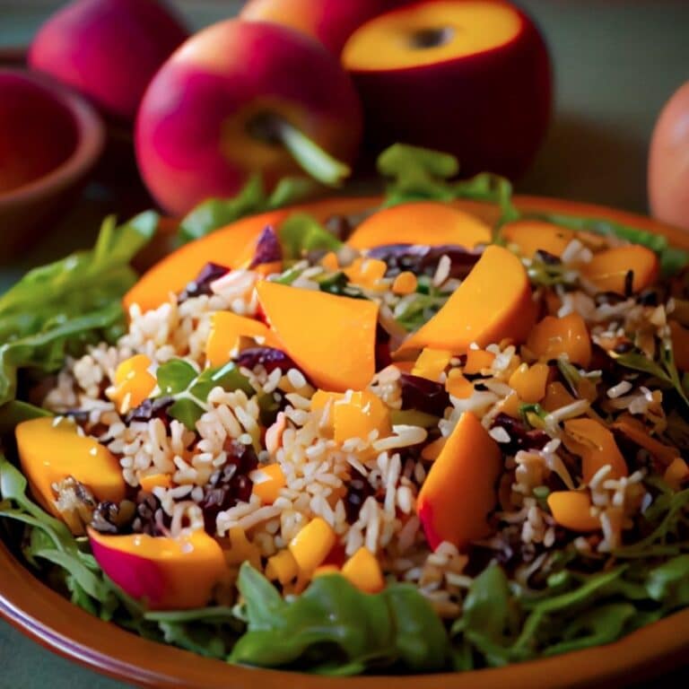 Rice and Peaches Salad | Mastering Diabetes
