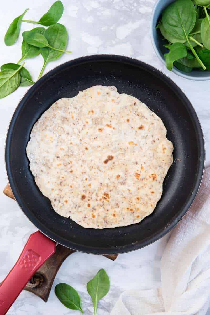 Chickpea Spinach Roti