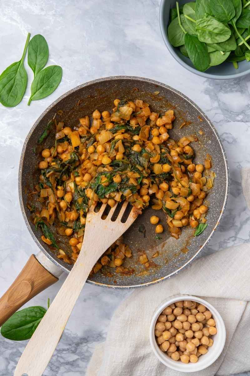 Chickpea Spinach Roti