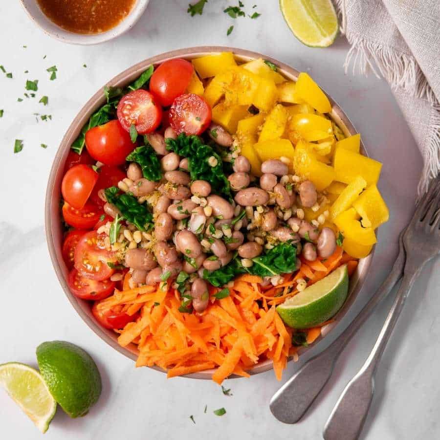 Protein-Packed Barley and Kale Salad